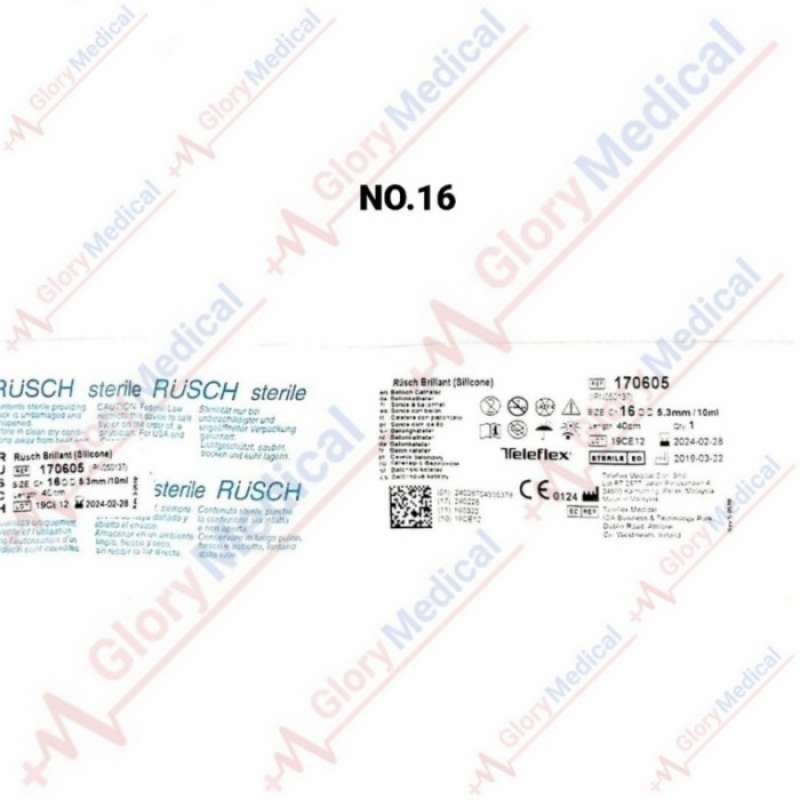 Jual Foley Catheter Silicone Rusch FR 16 & FR 18/Selang Kencing 30 hari ...