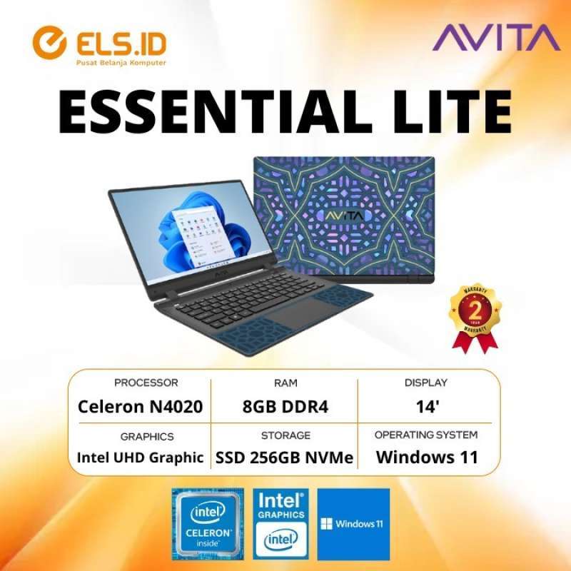 Jual Laptop Avita Essential Lite Celeron-n4020 8gb Ssd 256gb 14' W11 Di Seller Els Computer ...