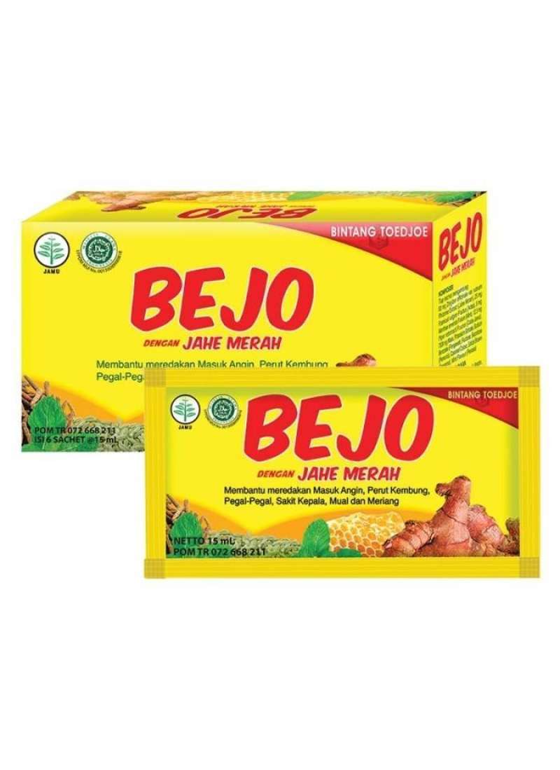 Jual Bejo Jahe Merah Kotak - Herbal masuk angin meriang dan Mual 12 ...