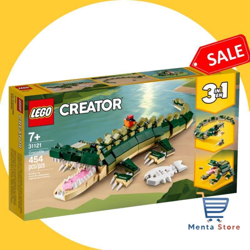 Jual Lego Creator 31121 Crocodile 3in1 Model Wild Animal Bird Fish ...