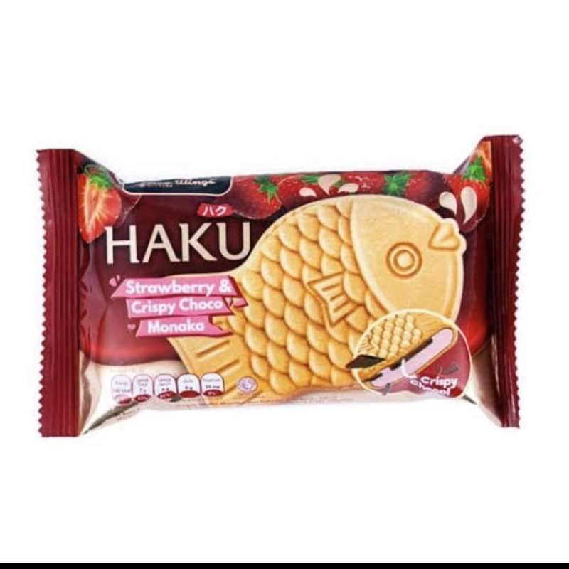 Jual Glico Wings Es Krim Haku Strawberry & Crispy Choco Monaka 100gr di ...