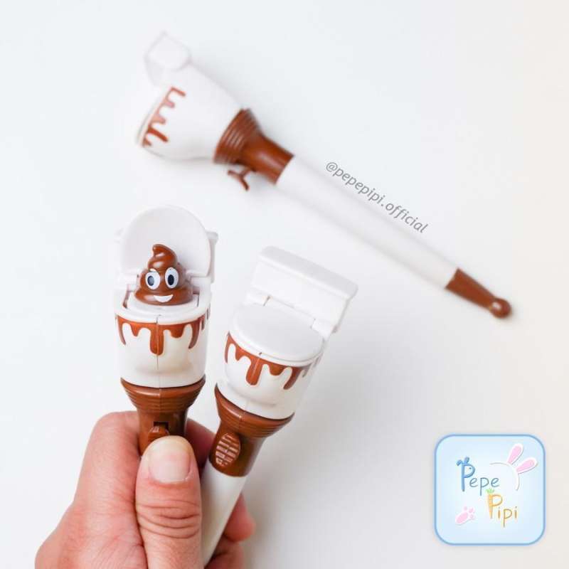 Jual Pena Poop Toilet Pulpen Poo Bolpen Pen Gelpen Karakter Eek WC BAB ...