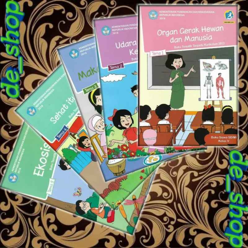 Jual Buku Tematik Sd Paket Kelas 5 Tema 12345 Di Seller De_shop - Cijantung, Kota Jakarta Timur ...