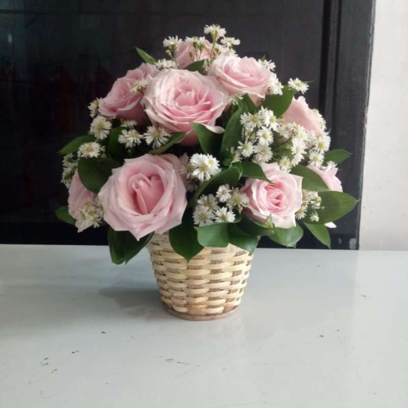 Jual Bunga vas meja bunga rangkai hadiah ulang tahun di Seller SEMUA ...