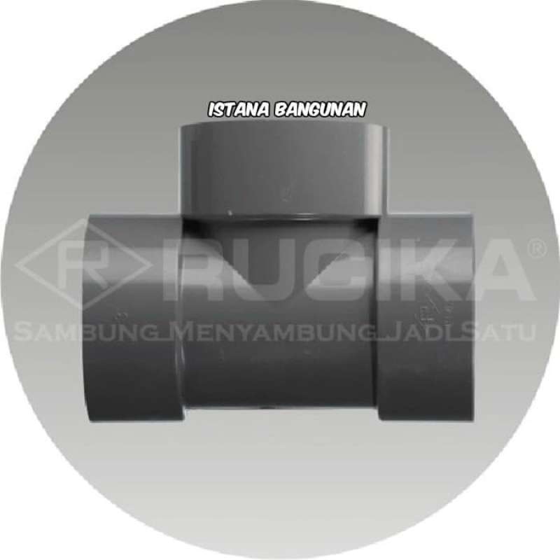 Jual Rucika TEE D 4 SAMBUNGAN PIPA AIR PVC FITTING PIPA TERBAIK TERBAIK ...