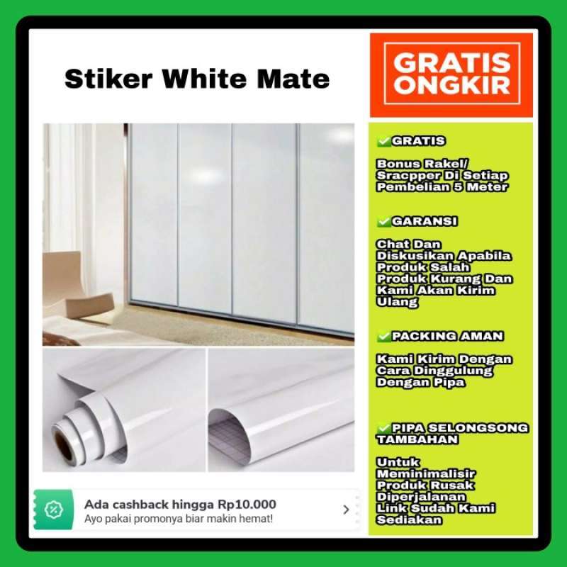 Jual STIKER STICKER PUTIH POLOS WHITE BOARD VINYL di Seller Toko ...