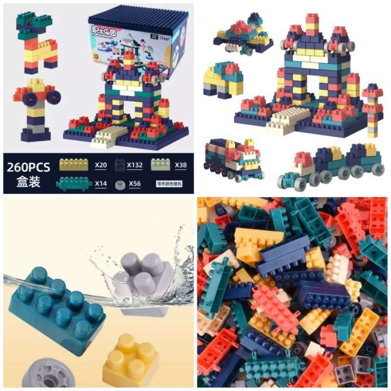 Jual Mainan Anak Susun Block Dengan Plate Blok ~ Building Block Dark ...