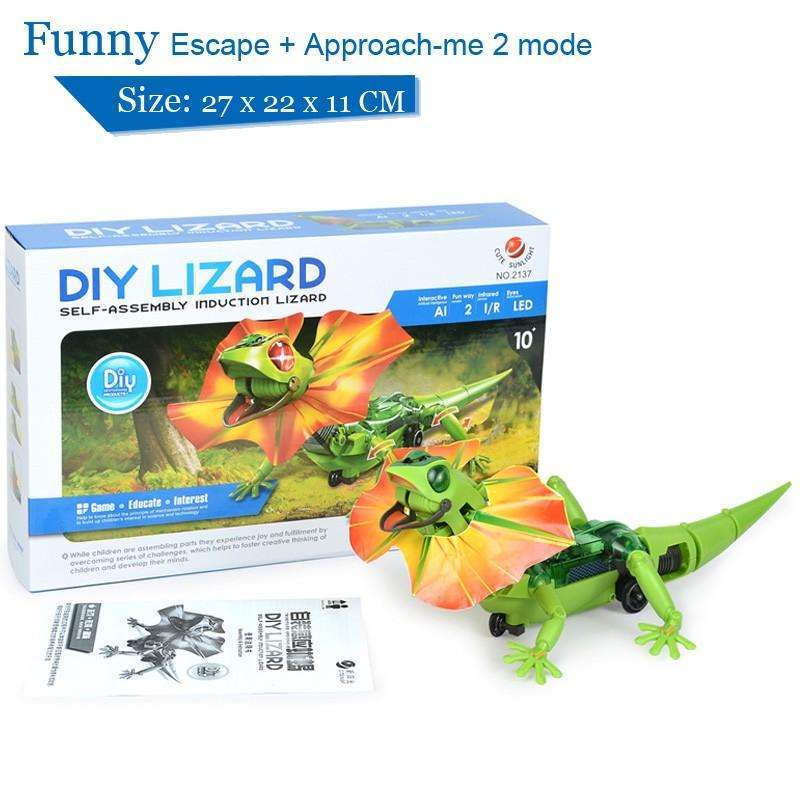 Jual Mainan Edukasi Robot Kinggi Lizard LED Infrared Sensor Rakit DIY ...