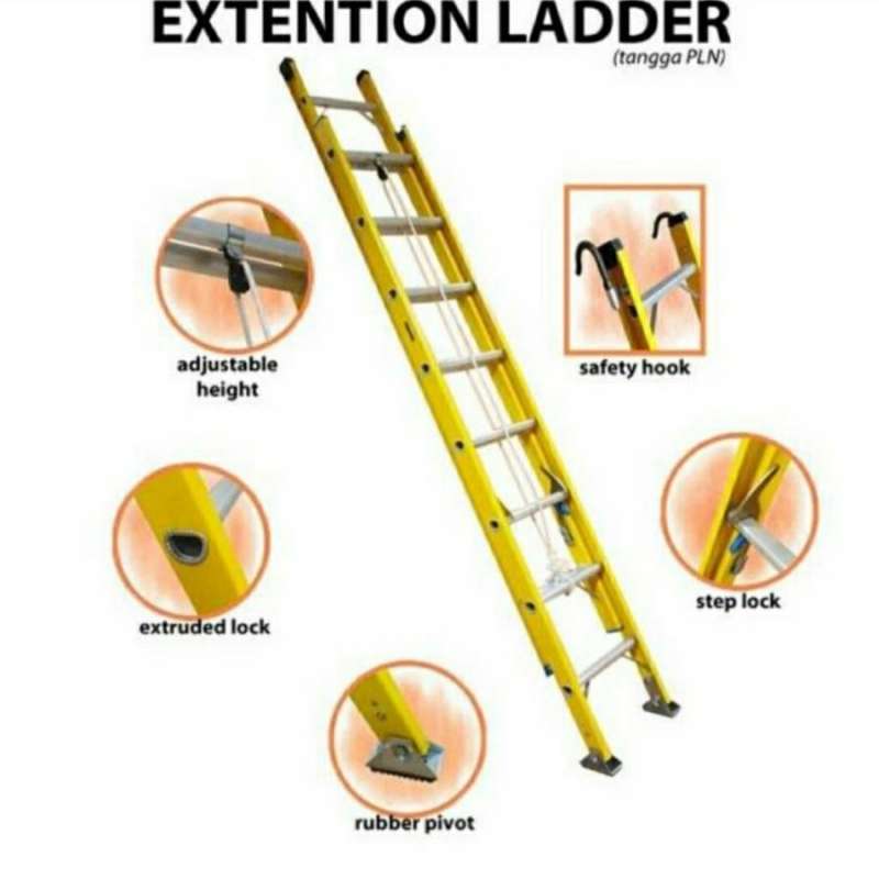 Jual Tangga Extention Fiberglass 12meter Tangga Pln Denko 12m Di Seller ...