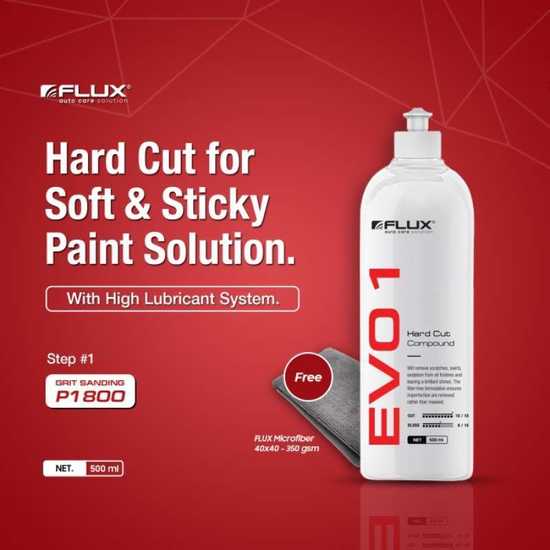 Jual FLUX EVO 1 - FLUX HARD COMPOUND MOBIL- NO DUST- COMPOUND PREMIUM ...