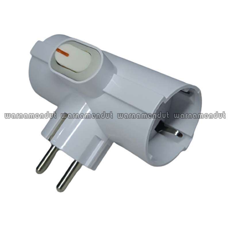 Promo Kenmaster steker L006 switch 3 lubang sambungan colokan listrik ...