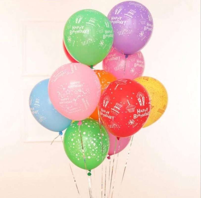 Promo Balon Latex Happy Birthday / Balon ulang tahun / balon tulisan ...