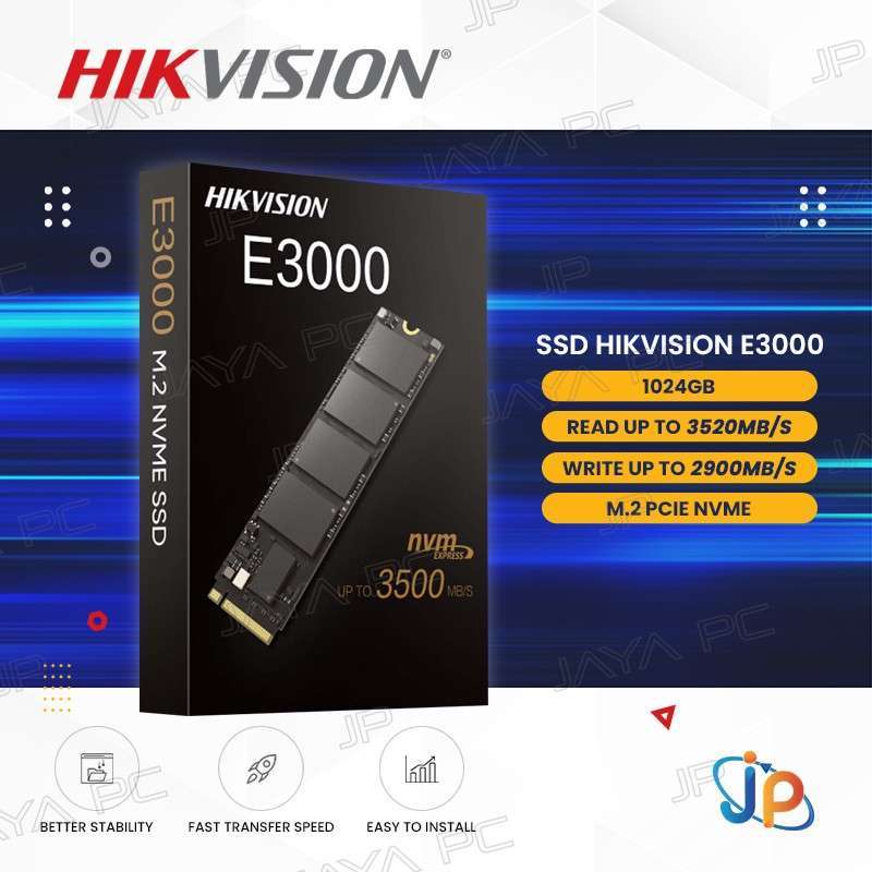 Jual SSD Hikvision E3000 M.2 Pcie Gen3 Nvme 2280 1024GB - M2 1024 GB di ...