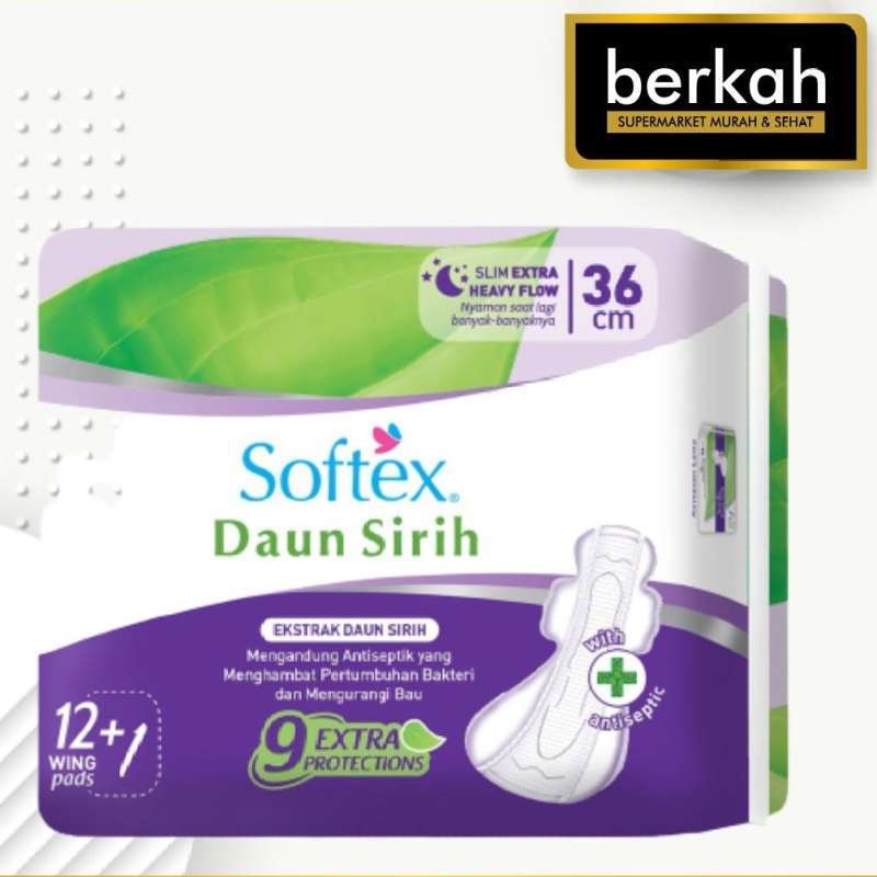 Jual SOFTEX DAUN SIRIH SLIM 36 CM 12 PCS + 1 PCS di Seller Berkah ...