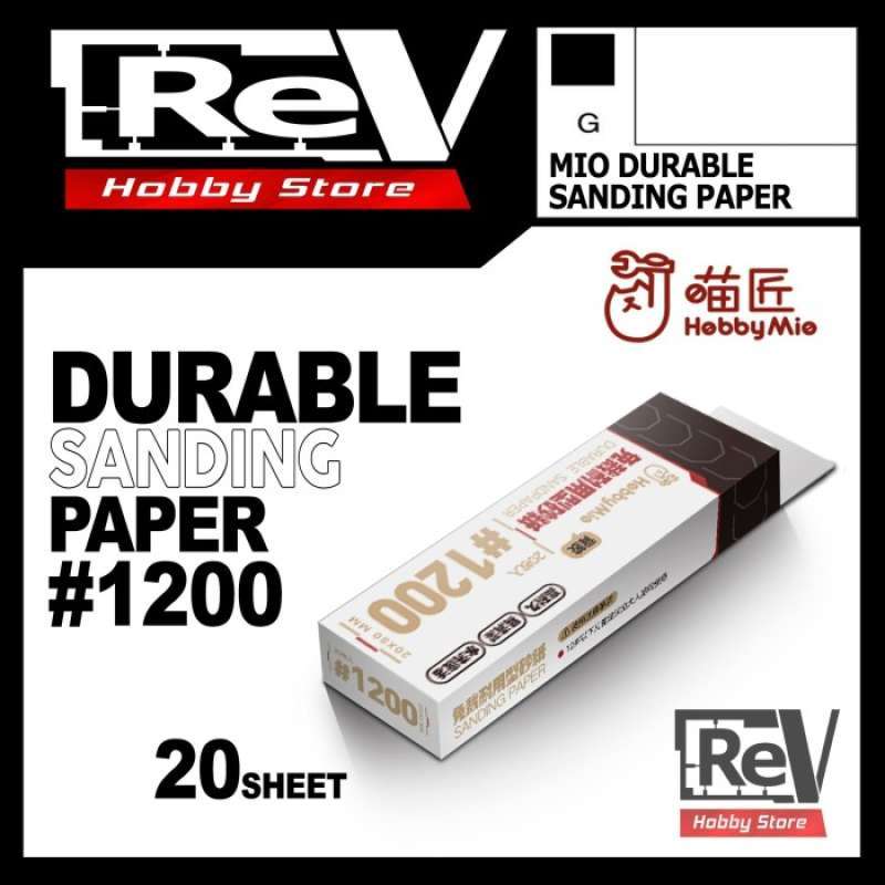 Jual SANDING PAPER MIO KERTAS AMPLAS 1200 AIRBRUSH MODEL KIT GUNDAM HG ...
