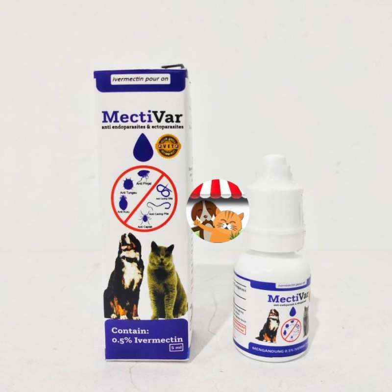 Jual Mectivar Obat Tetes Kutu Tungau Caplak Cacing Kucing Anjing Ampuh ...