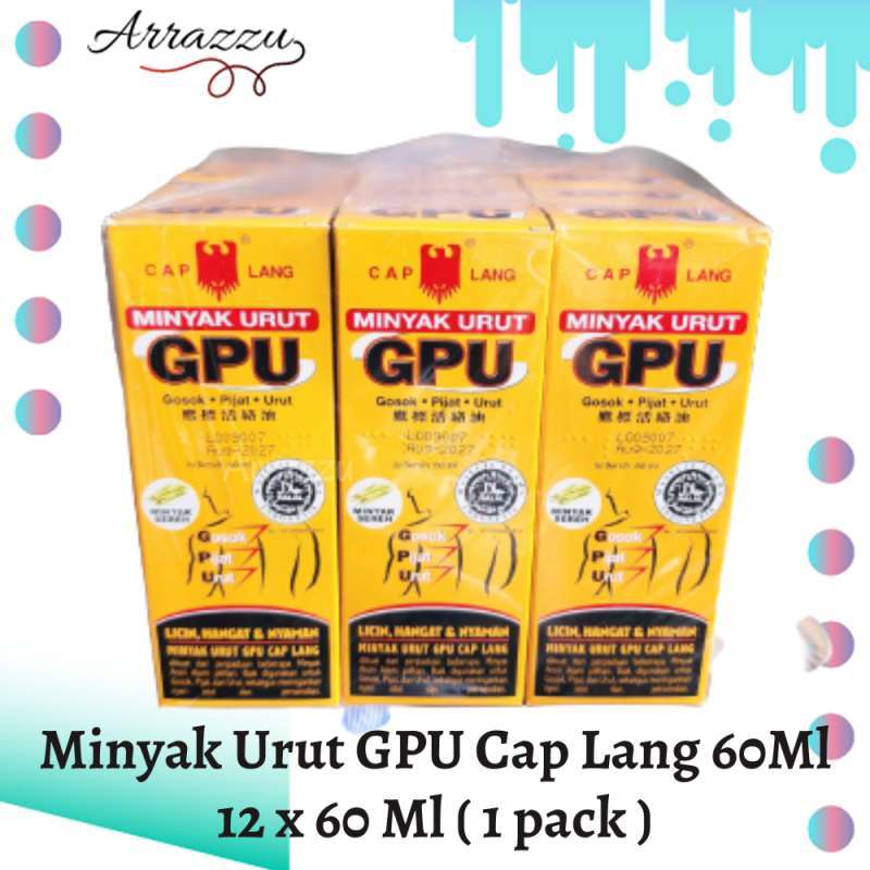 Promo Minyak Urut Gpu Cap Lang 60 Ml X 12 ( 1 Pack ) Diskon 8% Di ...