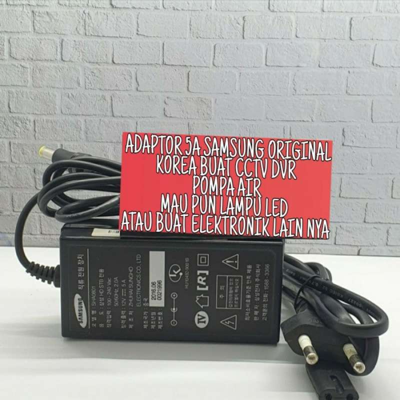 Jual Jual Adaptor 5 Amper 12 Volt Merek Samsung Adaptor Murni Samsung ...