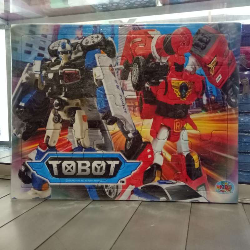 Jual Puzzle / Puzle / Pazel TOBOT uk Besar belajar mengasah otak anak ...