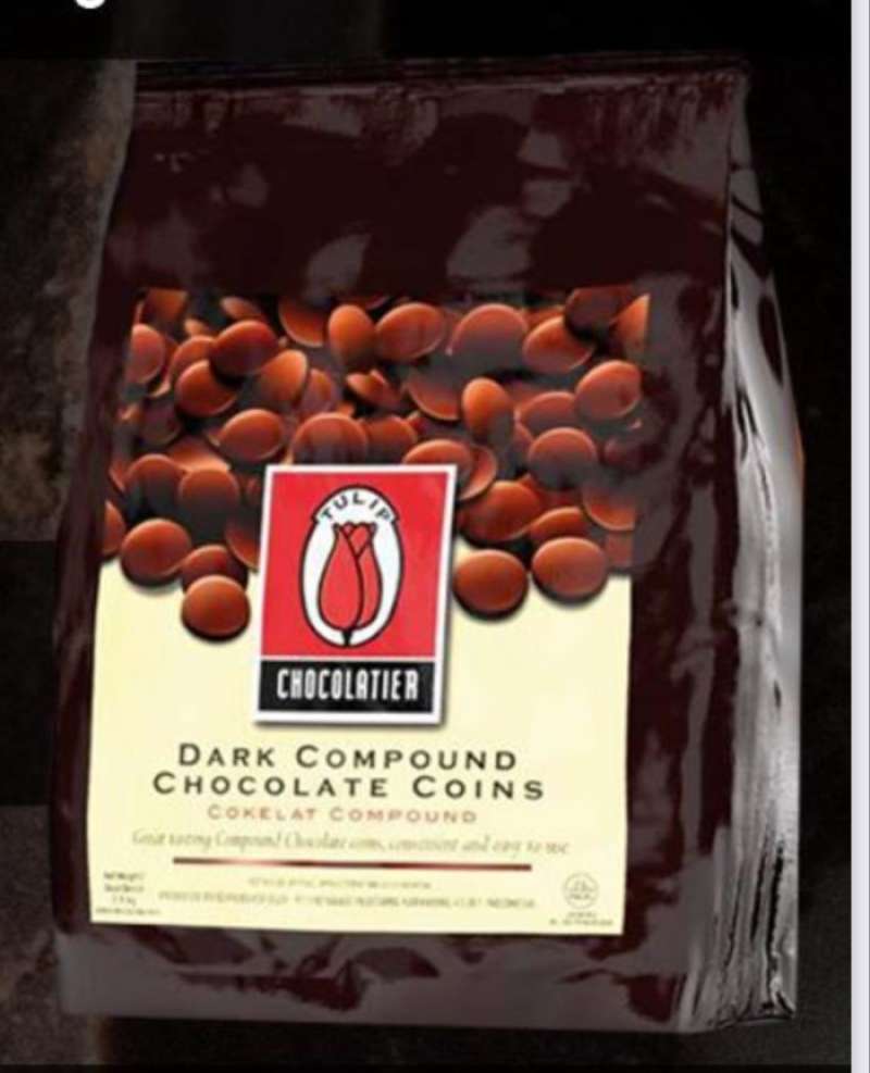 Promo Tulip Dark Compound Chocolate Coin 2.5kg- Gosend Grab Diskon 23% ...