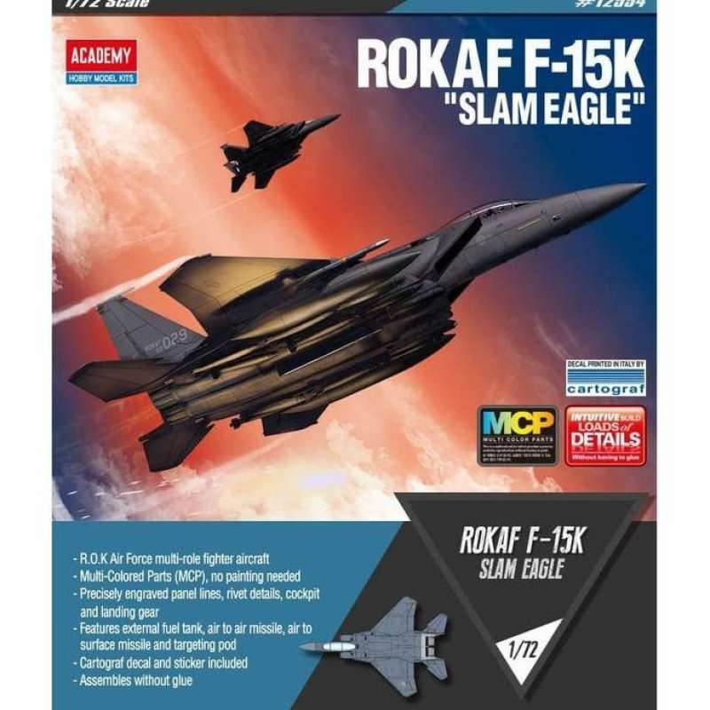 Promo Model kit Academy 12554 1/72 ROKAF F-15K SLAM EAGLE MCP Diskon 40 ...