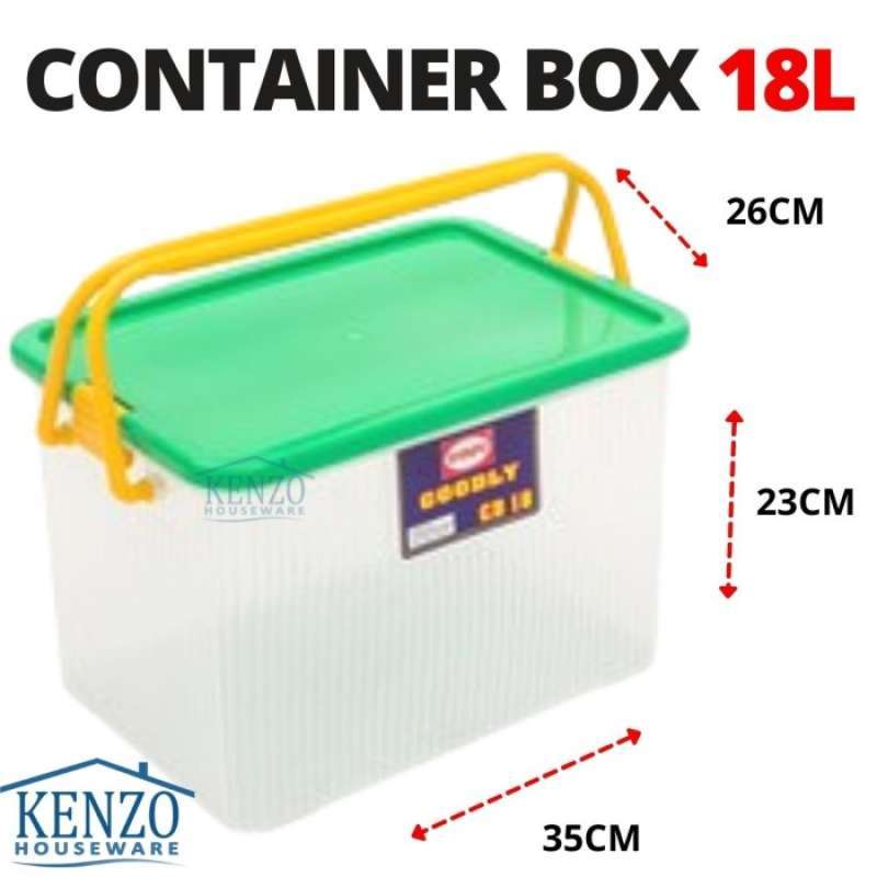 Jual Container Box Shinpo CB 18 Liter Kontainer Storage Box CB18 GOODLY ...