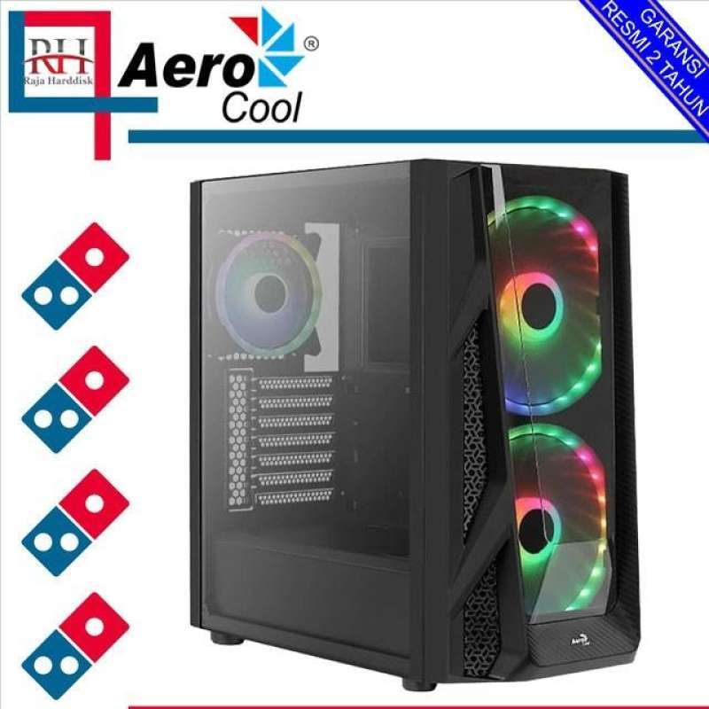 Jual Aerocool NightHawk Duo ARGB Tempered Glass Mid Tower E-ATX Gaming ...