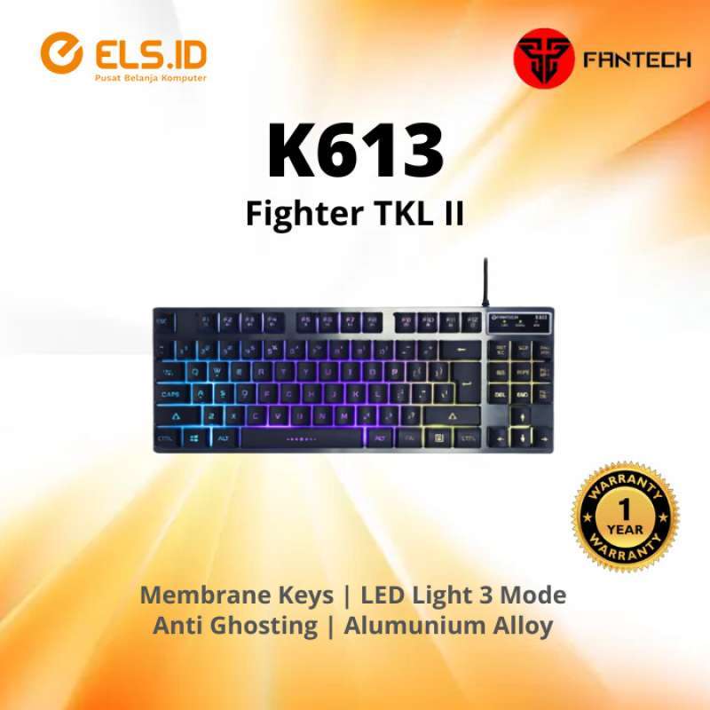 Jual Fantech K613 Fighter TKL II Mini Keyboard Gaming Membrane Keys di Seller ELS Computer ...