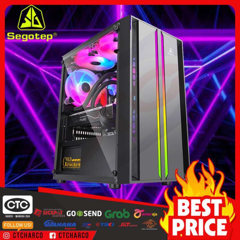 Promo Casing Segotep Prime X Tempered Glass / Gaming Case Diskon 10% di ...