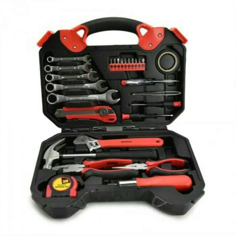 Jual ToolKit 28 Tool Kit Set Original Krisbow Kotak Perkakas Mekanik di ...