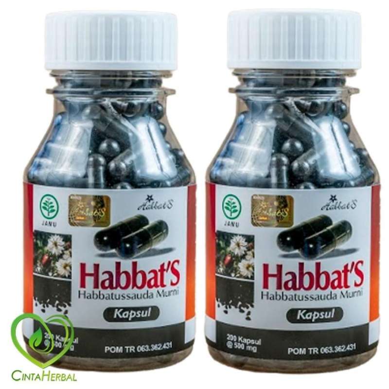 Jual Habbats Habbatussauda Murni 200 Kapsul || Habbats Serbuk Jintan ...