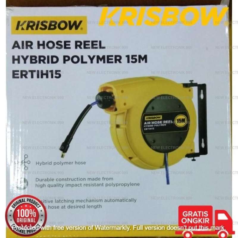 Jual Air Hose Reel Hybrid Polymer 15m Ertih15 Krisbow 10460767 Di ...