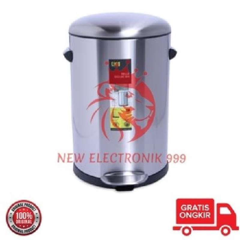 Jual Eko 20 Ltr Tempat Sampah Stainless Matt PEDAL BIN BELLE 20L MATT STEEL di Seller New ...