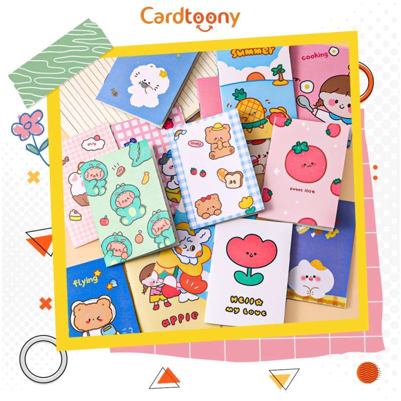 Jual Buku Tulis Mini Catatan Notepad Sekolah Lucu Kartun Imut Sapi ...