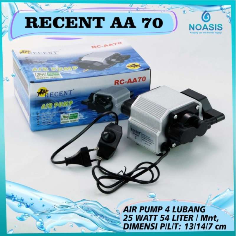 Promo POMPA UDARA KOLAM AQUARIUM RECENT RC AA 70 TEKANAN BESAR 8 OUTPUT ...