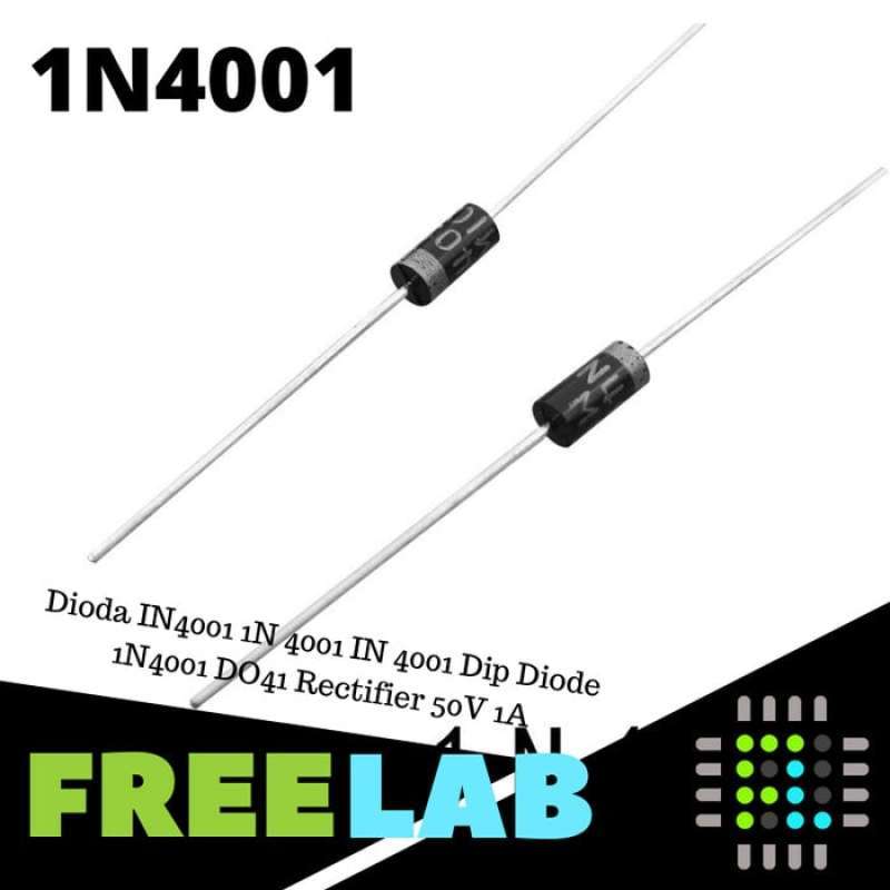 Jual Dijual Dioda In4001 1n 4001 In 4001 Dip Diode 1n4001 Do41 Rectifier 50v 1a Diskon Di Seller ...