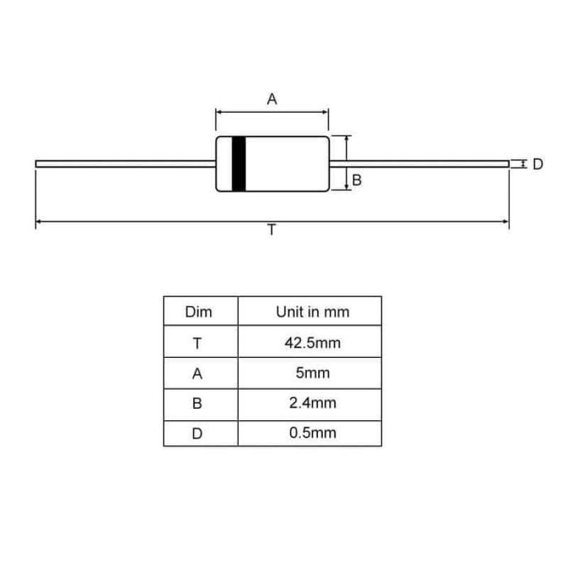 Jual Dijual Dioda In4001 1n 4001 In 4001 Dip Diode 1n4001 Do41 ...