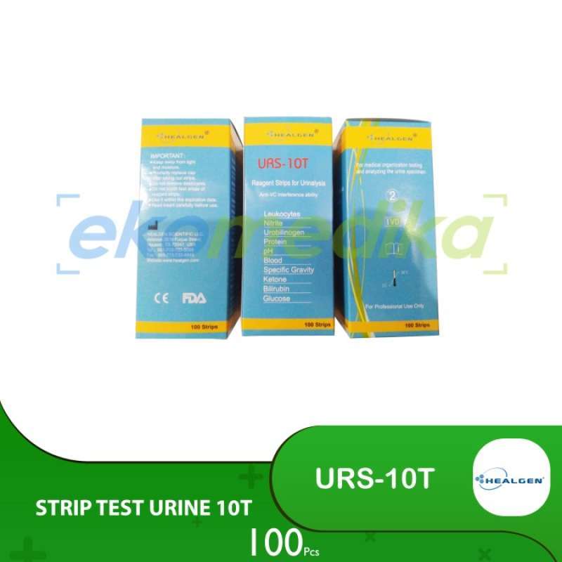 Promo HEALGEN URS-10T Urine Strip 10P 100ea | Urinalysis Reagent Strips ...