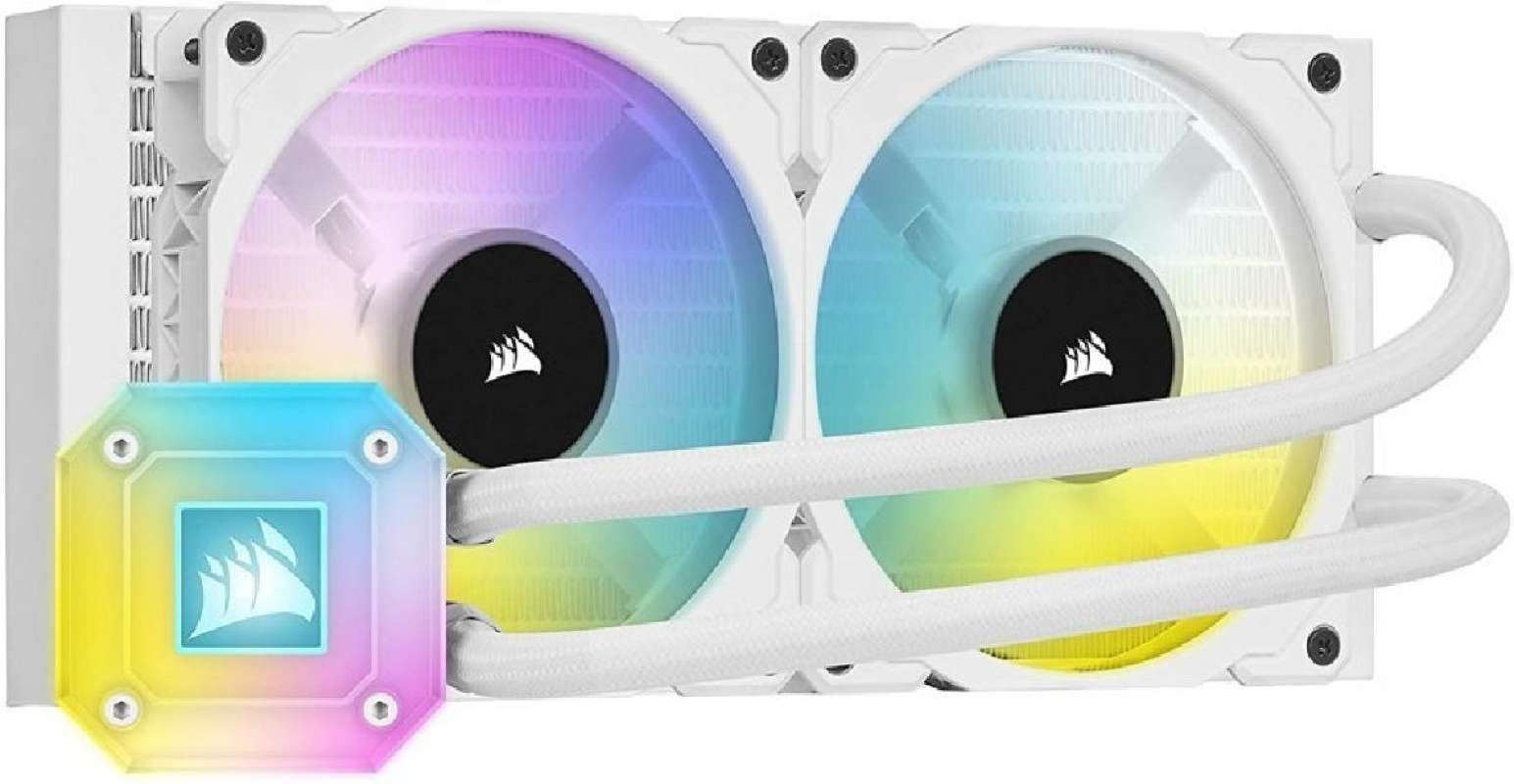 Jual Corsair iCUE H100i ELITE CAPELLIX Liquid CPU Cooler - White di ...