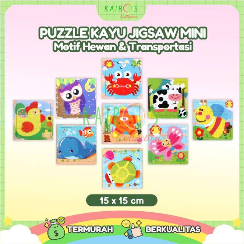 Jual Puzzle Kayu 4x4 (16pcs) / Jigsaw Puzzle 4x4 Seri 2 Di Seller ...
