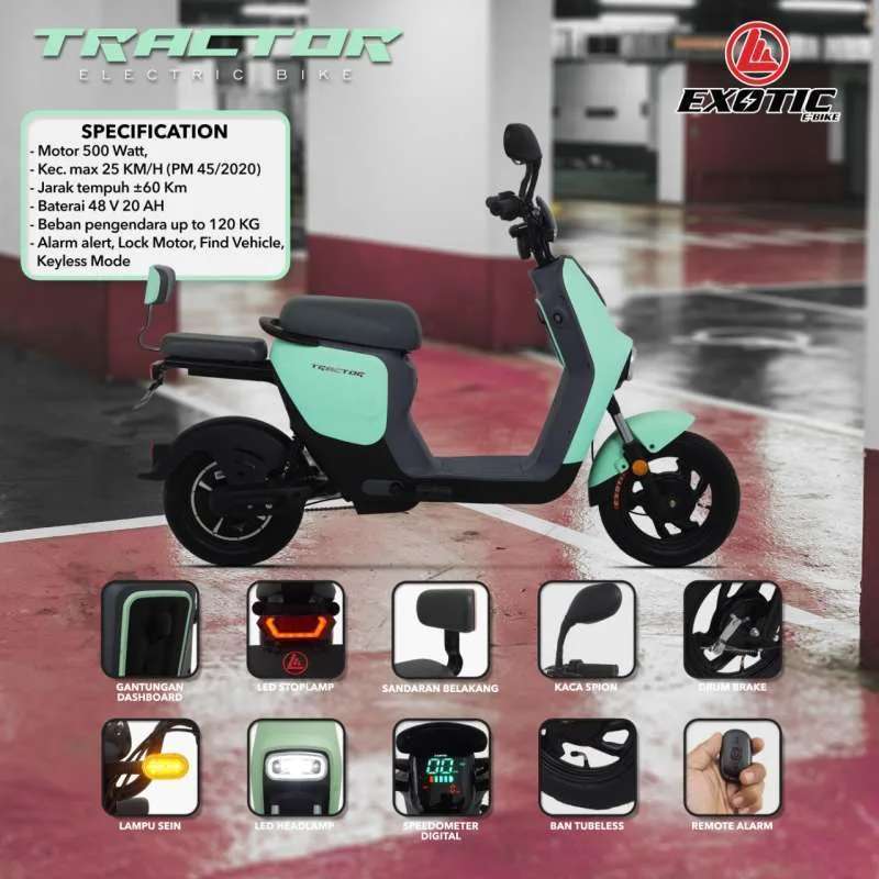 Promo Exotic Tractor Sepeda Listrik Garansi Resmi Termurah Diskon 6% Di ...