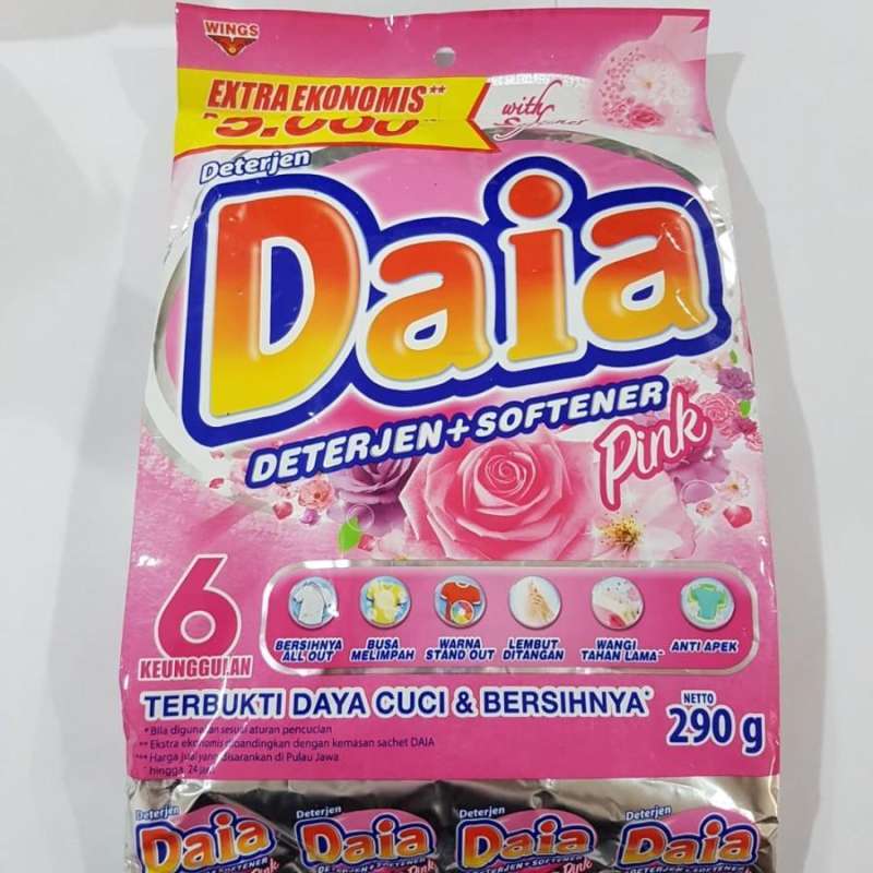Jual Daia Detergent Bubuk 290gr/Detergent/Sabun Cuci Baju di Seller Jumbo Toserba - Kab ...