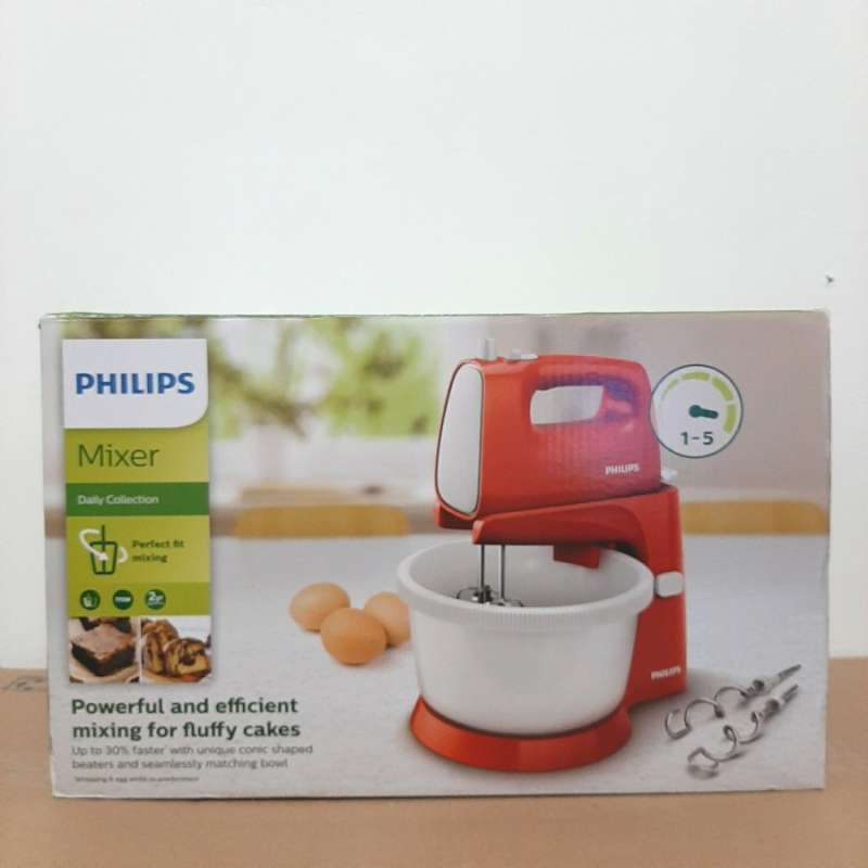 Jual Philips Mixer With Stand Hr1559/10-merah Original Di Seller ...