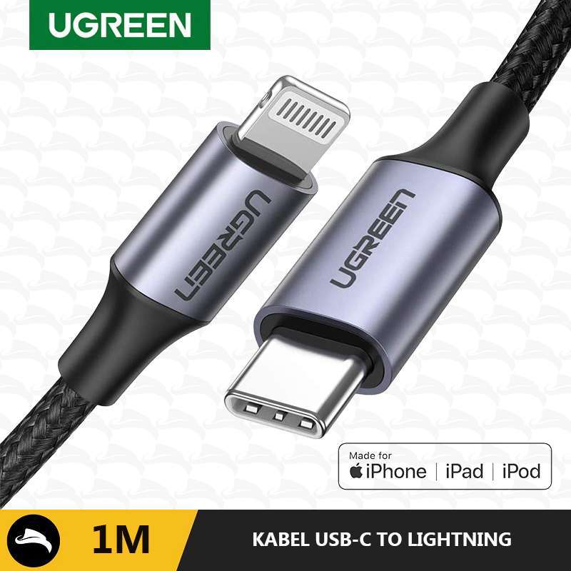 Jual UGREEN 60759 KABEL PD USB-C TO LIGHTNING IPHONE IPAD FAST CHARGING ...
