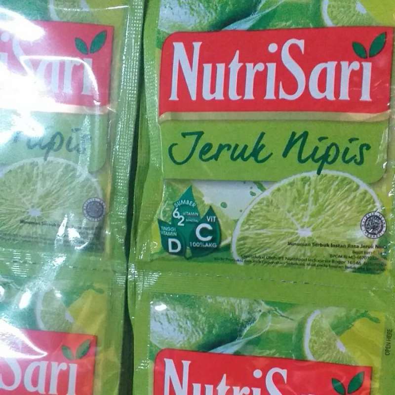 Jual nutrisari jeruk nipis 1 renceng isi 10 sachet di Seller Toko sosis ...