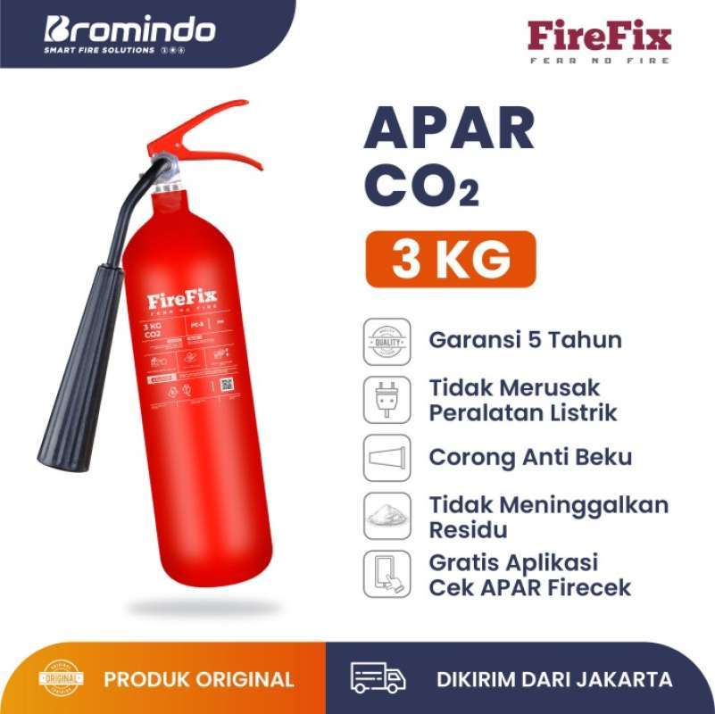 Jual APAR CO2 Alat Pemadam Api Ringan 3Kg FireFix - Teruji Oleh Damkar ...