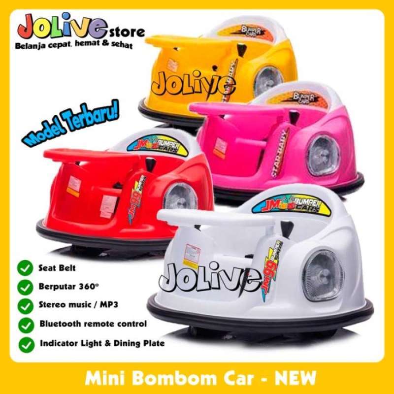 Promo Mainan Bombomcar Anak Mobil Aki Mini Bombom Bumper Car Diskon 5% ...
