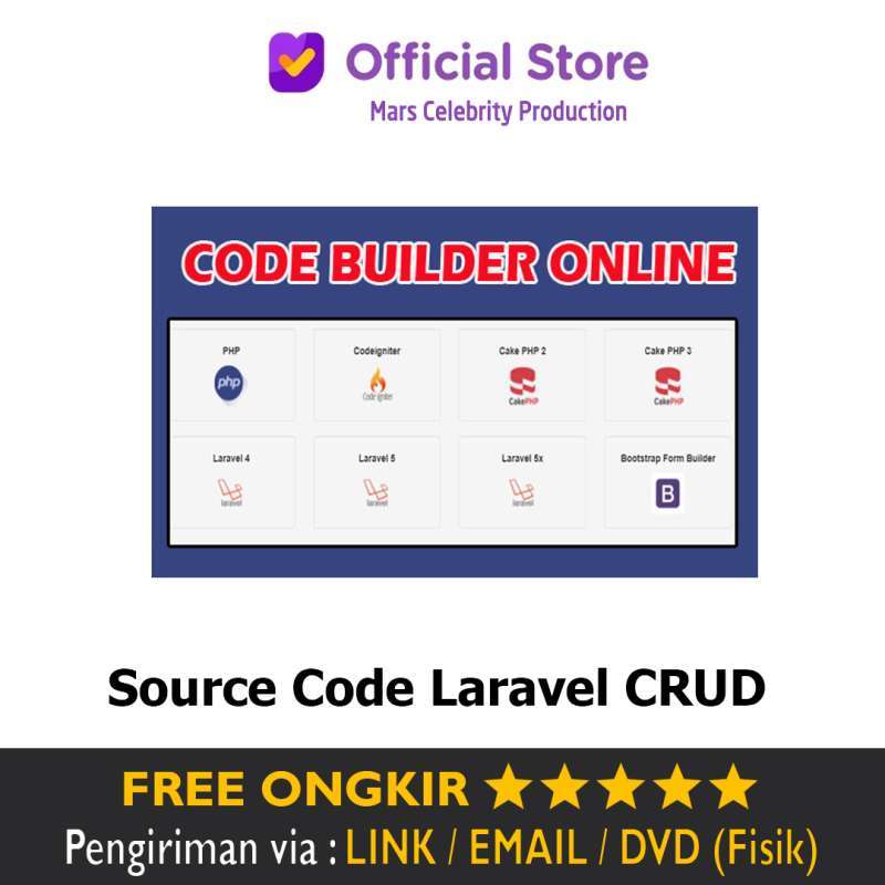 Jual Source Code Aplikasi Laravel CRUD Builder Generator PHP Siap Pakai ...