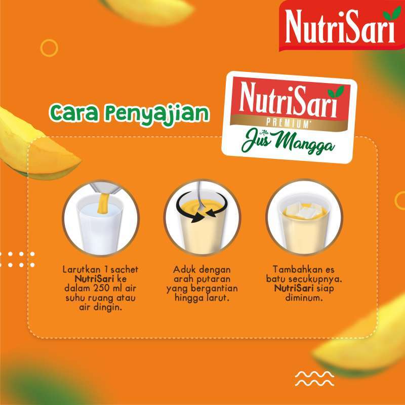Promo Nutrisari Premium Jus Mangga 10 Sachet Diskon 26% Di Seller ...