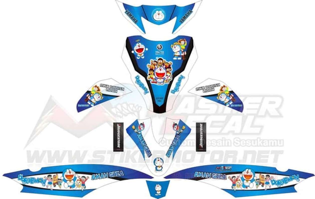 Jual Master Decal Stiker Motor Mio J Doraemon V2 Grade B di Seller ...